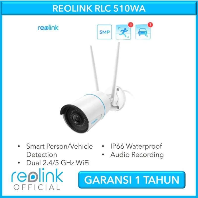Promo Reolink Rlc 510wa 5mp Dual Band Smart Detection Ip Camera Outdoor ...
