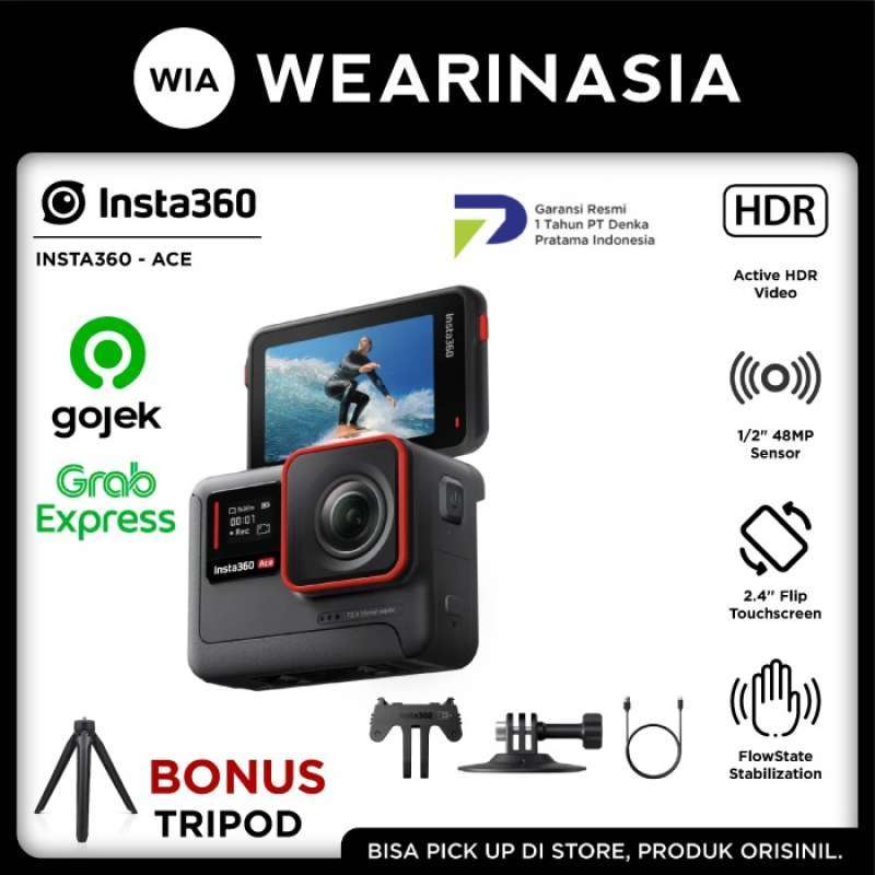 Jual Insta360 Ace / Ace Pro Action 8k Camera Uhd Flip Screen Original - Ace Pro 8k Di Seller ...