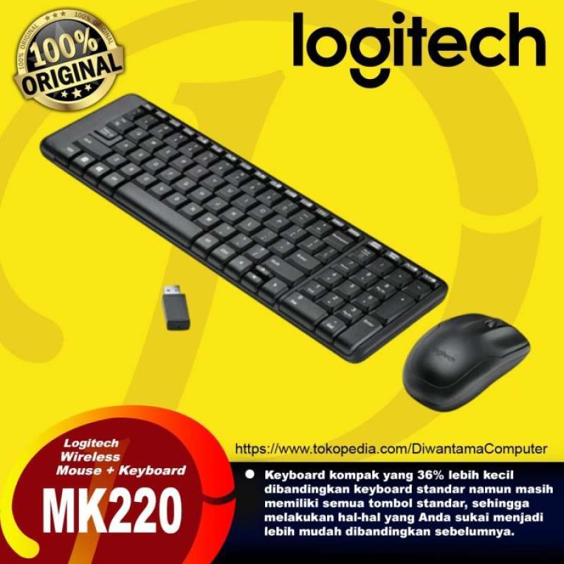 Promo Combo Wireless Keyboard Mouse Mk220 Diskon 23% Di Seller Lepimu Store - Cengkareng Barat ...