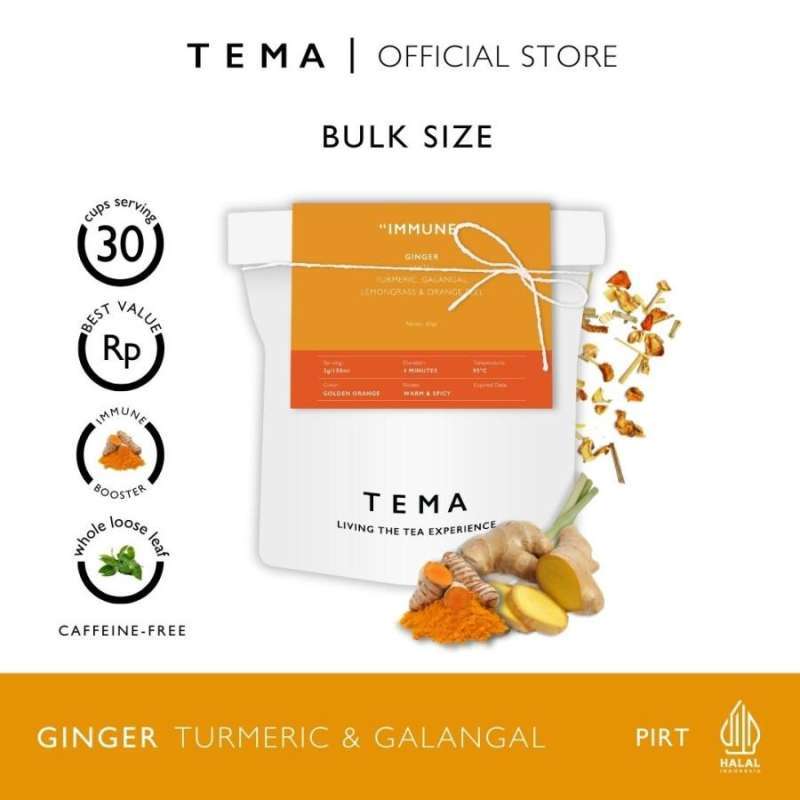 Jual Tema Tea Loose Leaf Large Pouch - Immune / Ginger Turmeric ...