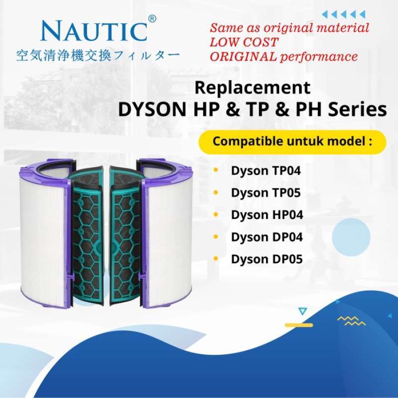 Promo Dyson Tp04 / Dp04 Glass Hepa + Inner Carbon Hepa Filter Air Purifier Diskon 23% Di Seller ...