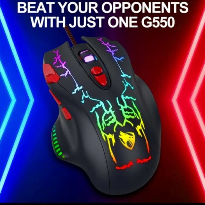 Promo Sku-1250 Mouse Gaming Ro 8 Tombol T-wolf G550 Led (rgb) Twolf ...
