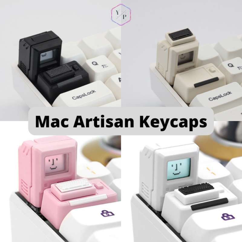 Promo Keycaps Artisan Model Old Retro Vintage Mechanical Keyboard ...