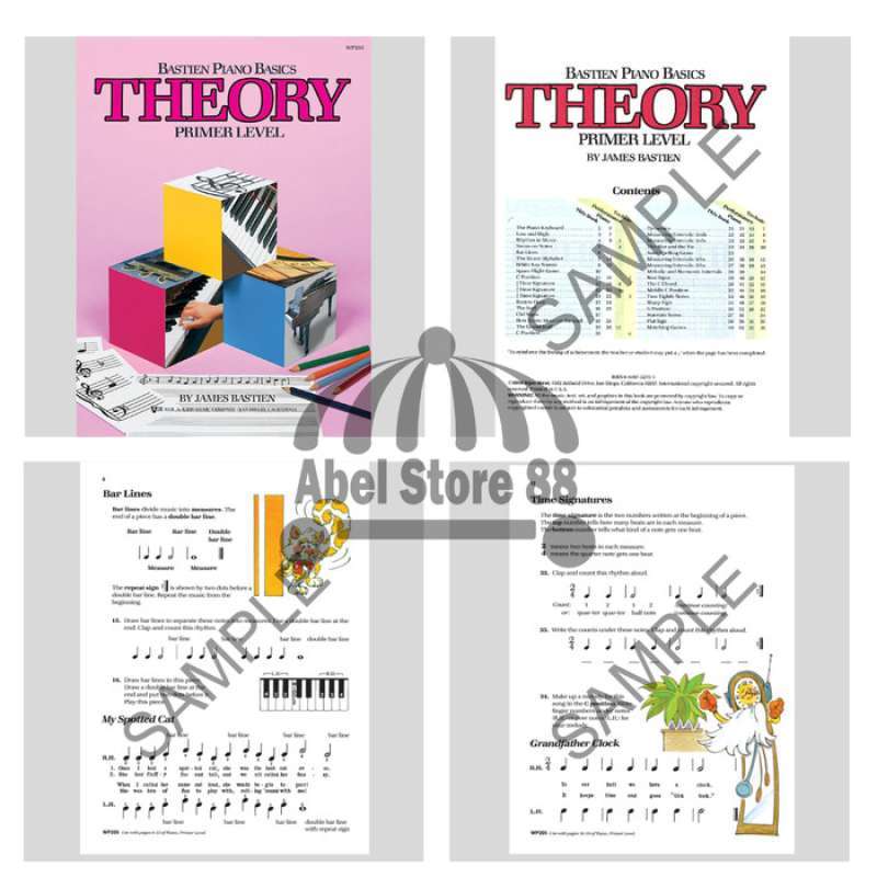 Jual Bastien Piano Basic Theory Level Primer/1/2/3/4 Buku Teori Musik ...