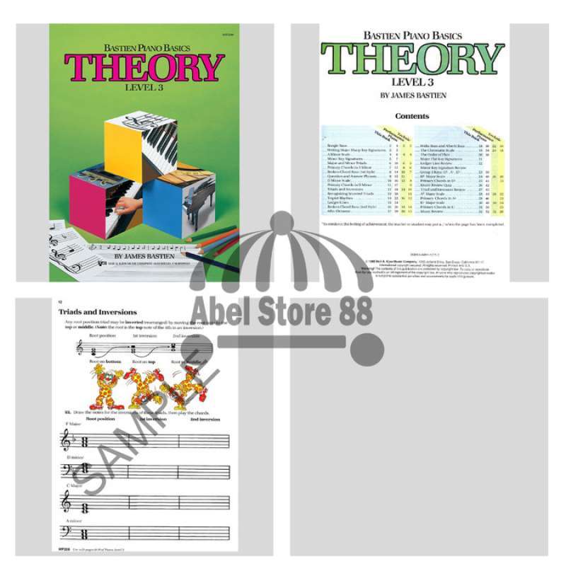 Jual Bastien Piano Basic Theory Level Primer/1/2/3/4 Buku Teori Musik ...