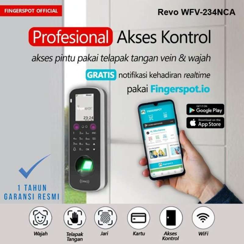 Jual Fingerspot Wfv 234nca Mesin Absensi Wajah Touchless Access Control Di Seller Avista Prima ...