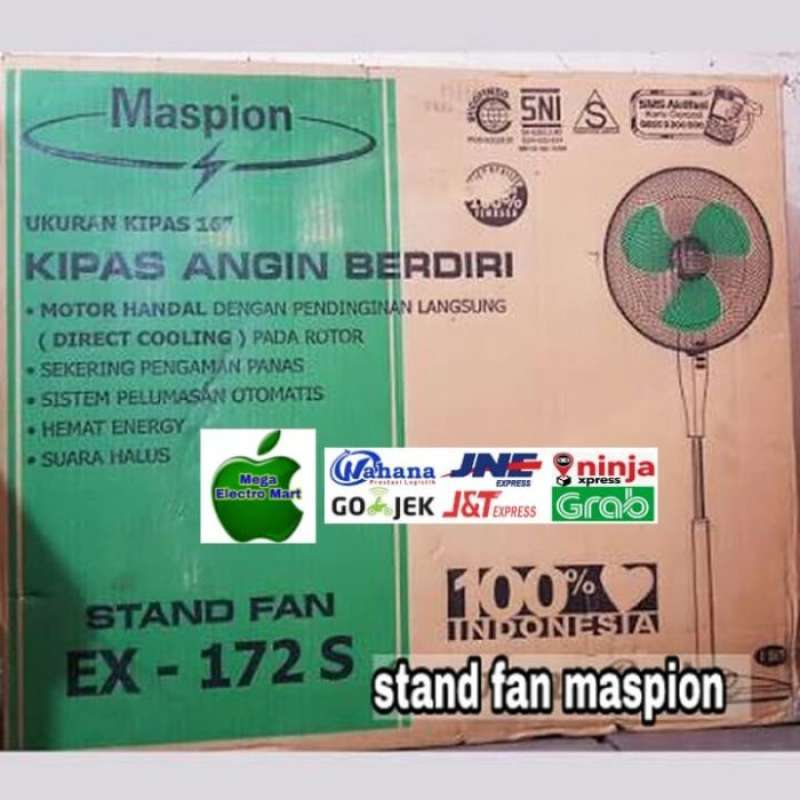 Promo Stand Fan Maspion Ex172s Kipas Angin Berdiri Diskon 23% Di Seller ...