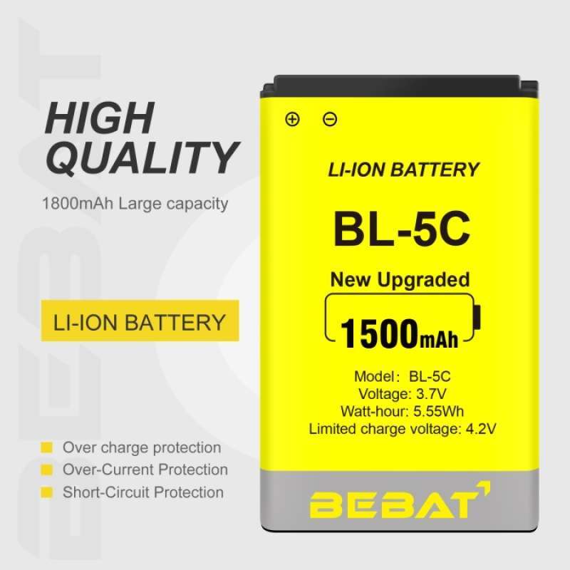 Promo Dua Pak Bebat Original Battery 1500amh For Nokia 5c Baterai ...