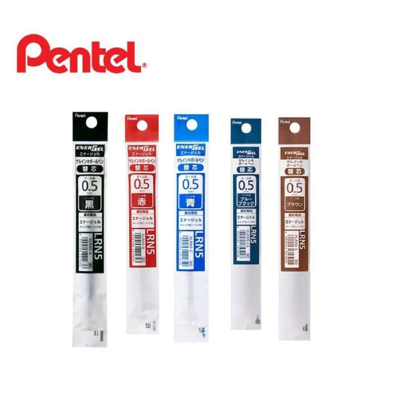 Jual Pentel Energel Refill 0.5mm 0.4mm Gel Ink Pen Refill Xlrn5 Xlrn4 ...
