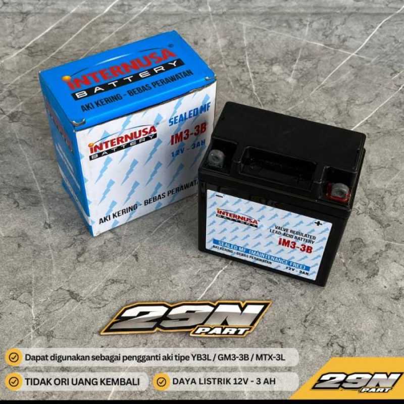 Jual Aki Accu Motor Kering Merk Internusa Universal Motor Rx King Ninja ...