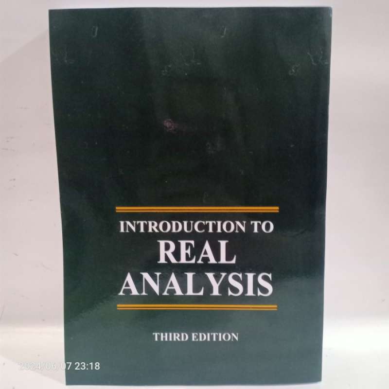 Jual Buku Import Introduction To Real Analysis Robert G Bartle & Donald S Di Seller Rumix ...