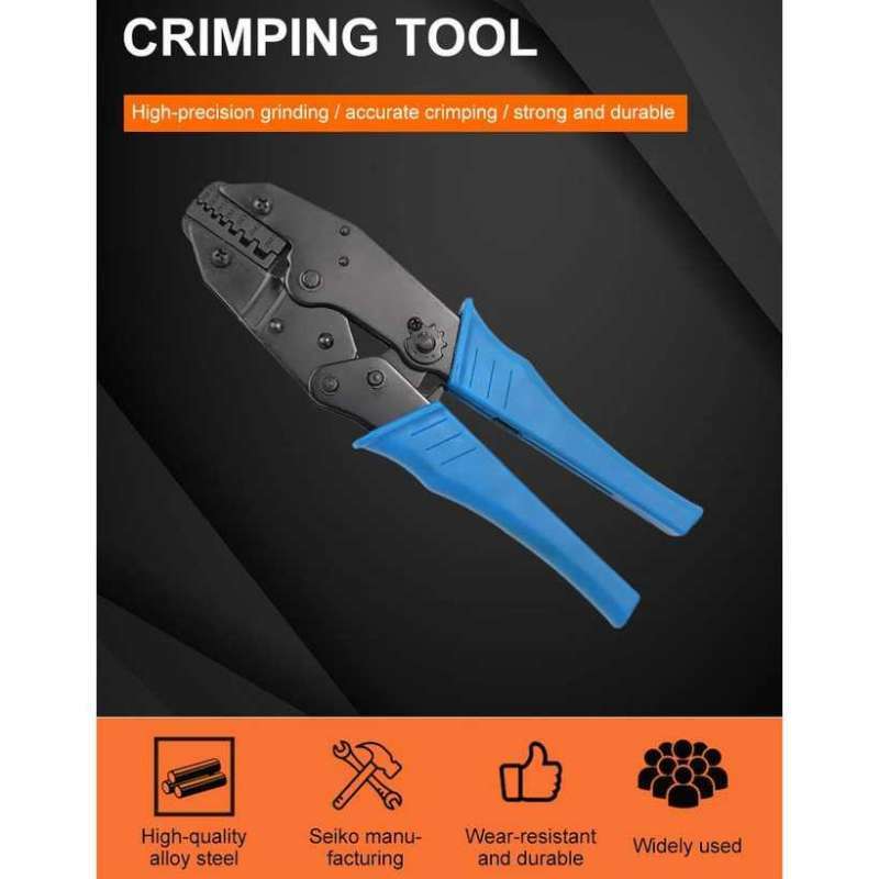 Jual Cinlinele Tang Crimper Terminal Cable Plier Compression Tool 0.25 ...