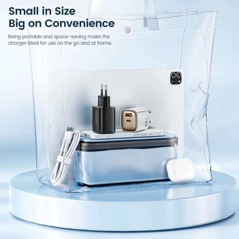 Jual Kepala Charger Usb Fast Charging Dual Port Pd Qc3.0 Gan 33w Tct33a ...