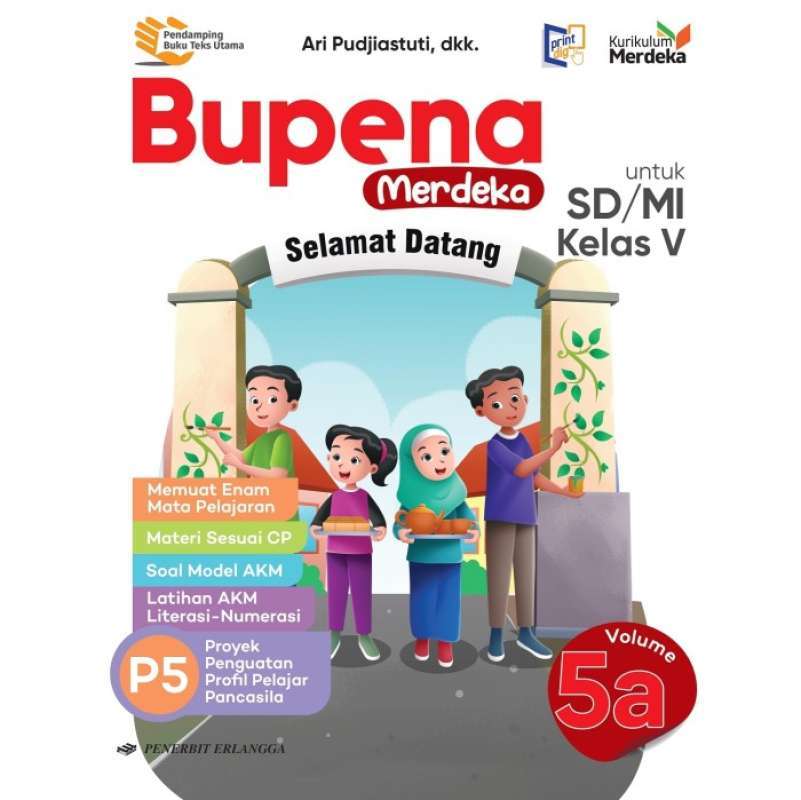 Jual Bupena Merdeka Revisi Sd Kelas 5 5a 5b 5c 5d Erlangga Kurikulum ...