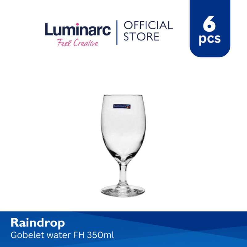 Promo Luminarc Gelas Raindrop - Gobelet Water Fh 35 - Box Of 6 Diskon 23% Di Seller Jaya Raharja ...