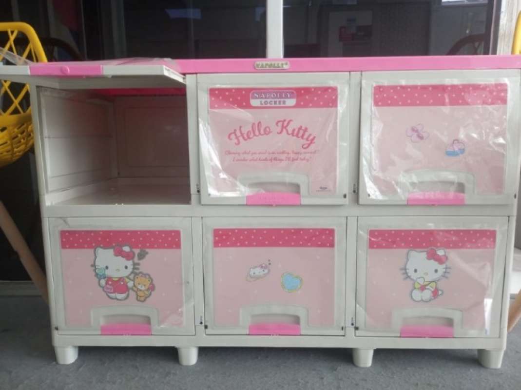 Promo Napolly Lemari Plastik Flip Triple 6 Pintu Susun 2 Locker Hello ...