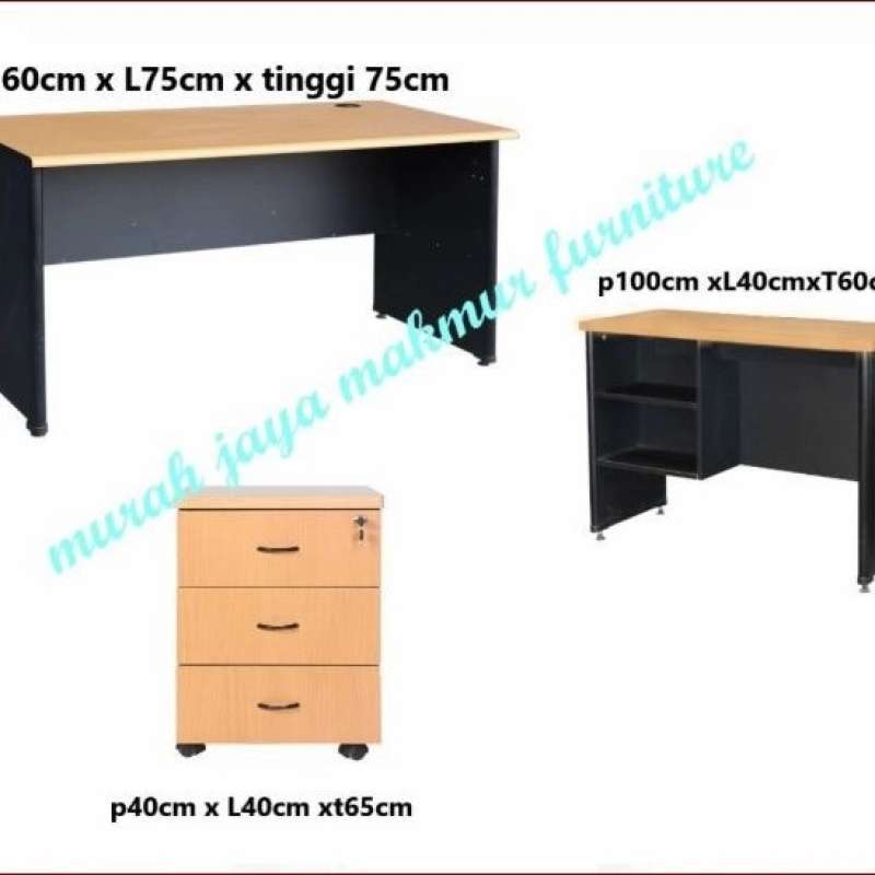 Promo Meja Kerja Kantor Direktur 160 Khusus Ekspedisi New - Cherryblack Diskon 4% Di Seller ...
