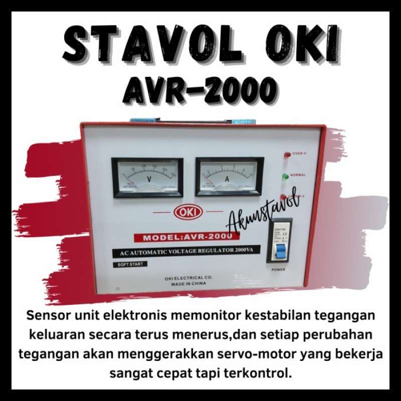 Promo Stavolt Oki Avr/svc-2000va - Stabilizer Listrik Oki 2000 Watt Diskon 23% Di Seller ...