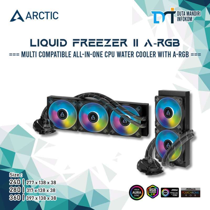 Promo Arctic Liquid Freezer Ii 240 I 280 I 360 A-rgb - Aio Liquid Cpu ...