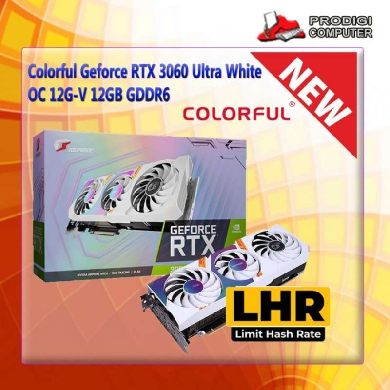 Promo Vga Colorful Igame Geforce Rtx 3060 Ultra White Oc-v 12gb Gddr6 ...