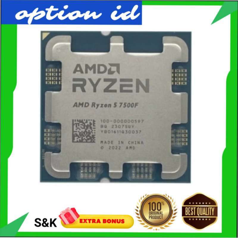 Promo Cessor Amd Ryzen 5 7500f Tray | Am5 Cpu Raphael Up To 5.0ghz ...