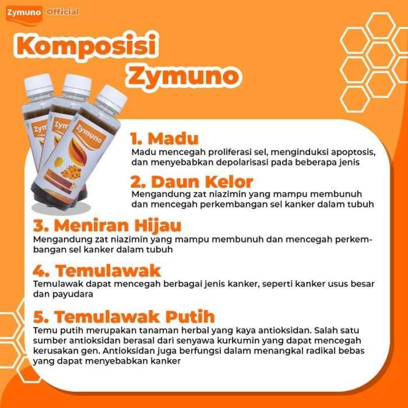 Jual Madu Zymuno Herbal Bebas Kanker Dan Tumor Naikan Imun Tubuh Asli ...