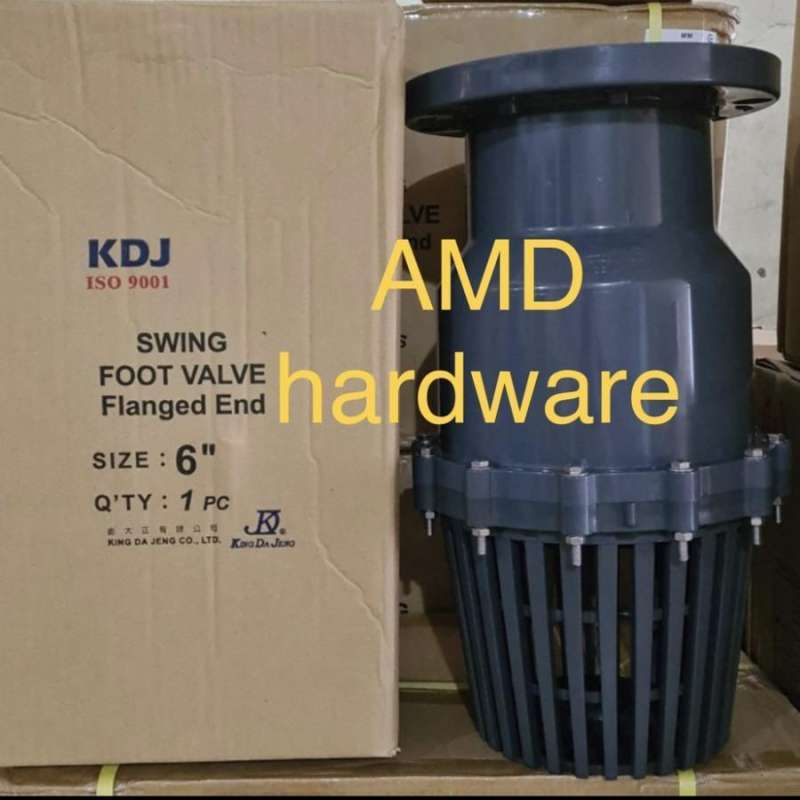 Jual Swing Foot Valve Flange End Pvc Kdj Taiwan Original 2 3 4 5 6 8 ...