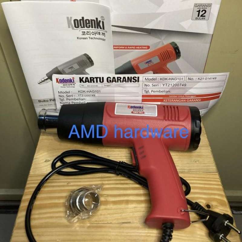Jual Mesin Pemanas Udara Hot Gun Air Blower Heat Dryer Nagawa Kodenki 2000w - Kodenki 1500w Di ...