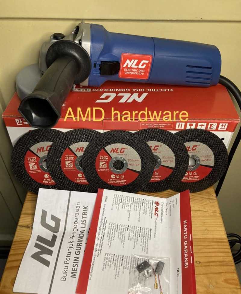 Jual Mesin Gerinda Tangan Listrik 4 Inch Grinda Gws 060 Original Nlg ...