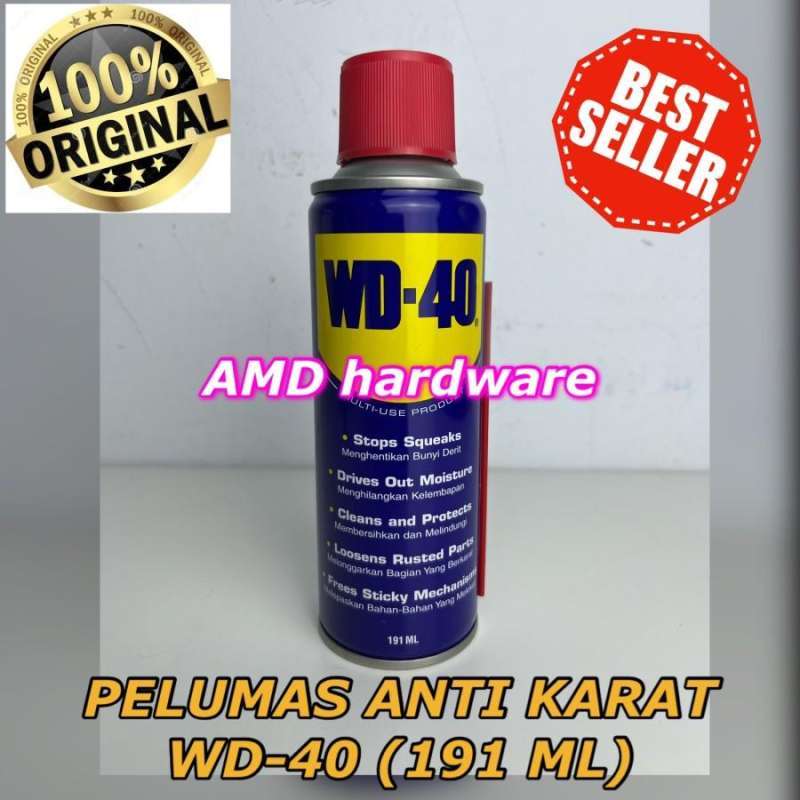 Jual Original Wd-40 Pelumas Anti Karat Lubricant Multi Use Wd40 333 /191 Ml Di Seller Amd ...