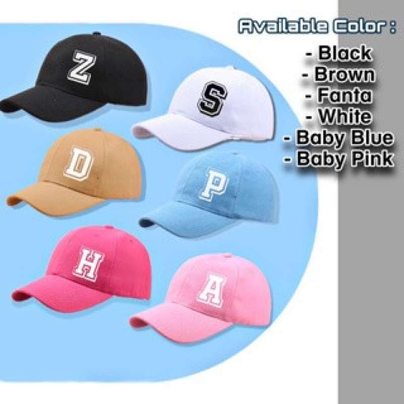 Jual Topi Huruf Inisial Nama Anak Fashion Anak Laki Laki Perempuan 1985 ...
