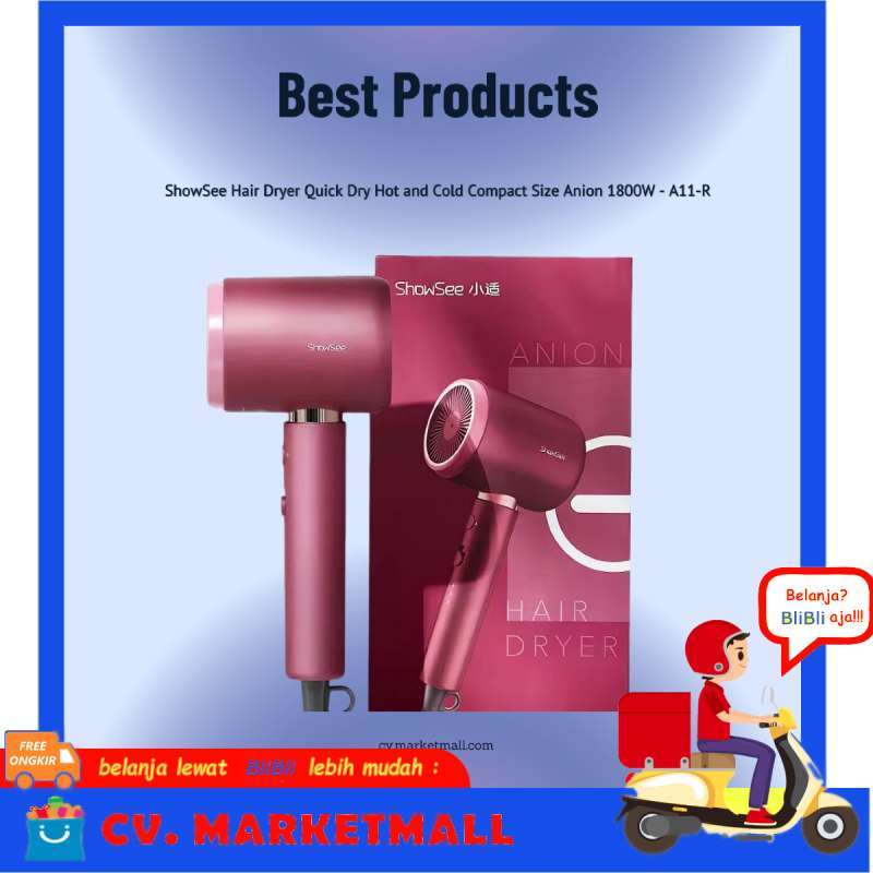 Jual Showsee Pengering Rambut Ionik Profesional Angin Kuat Suhu Konstan ...