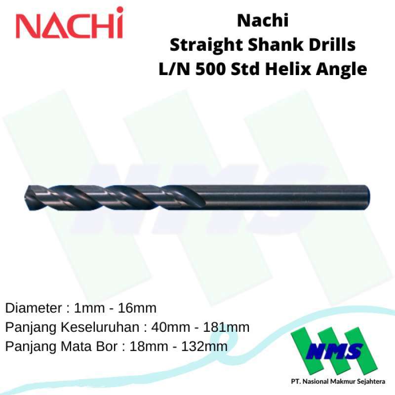 Promo Mata Bor 10mm Nachi Straight Shank Drills L/n 500 Std Helix Angle Diskon 23% Di Seller ...