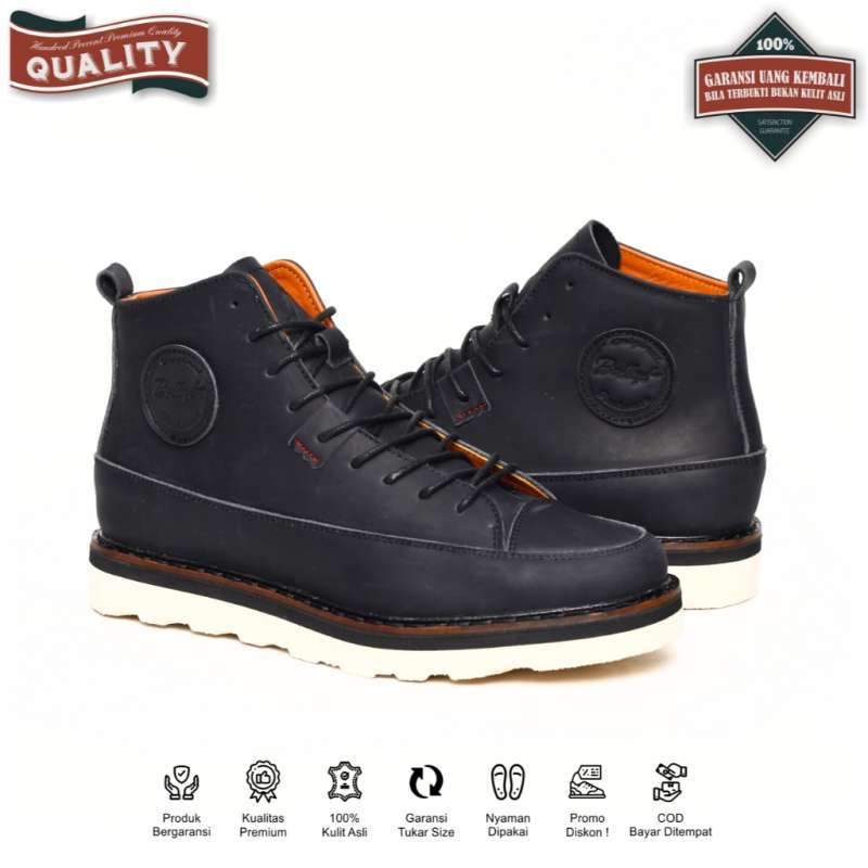 Promo [big Size] Arthur Black - Sepatu Kulit Boot Pria Sepatu Boots ...