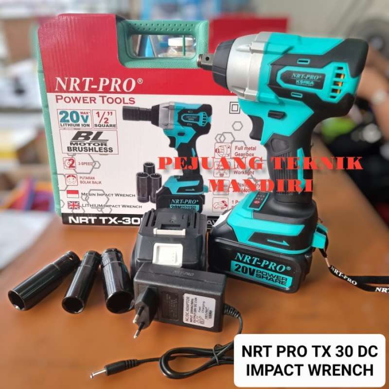 Promo Bor Cordless Impact Wrench Brushless Nrt Tx30 Dc / Nrt Tx 30dc Diskon 23% Di Seller Kulee ...