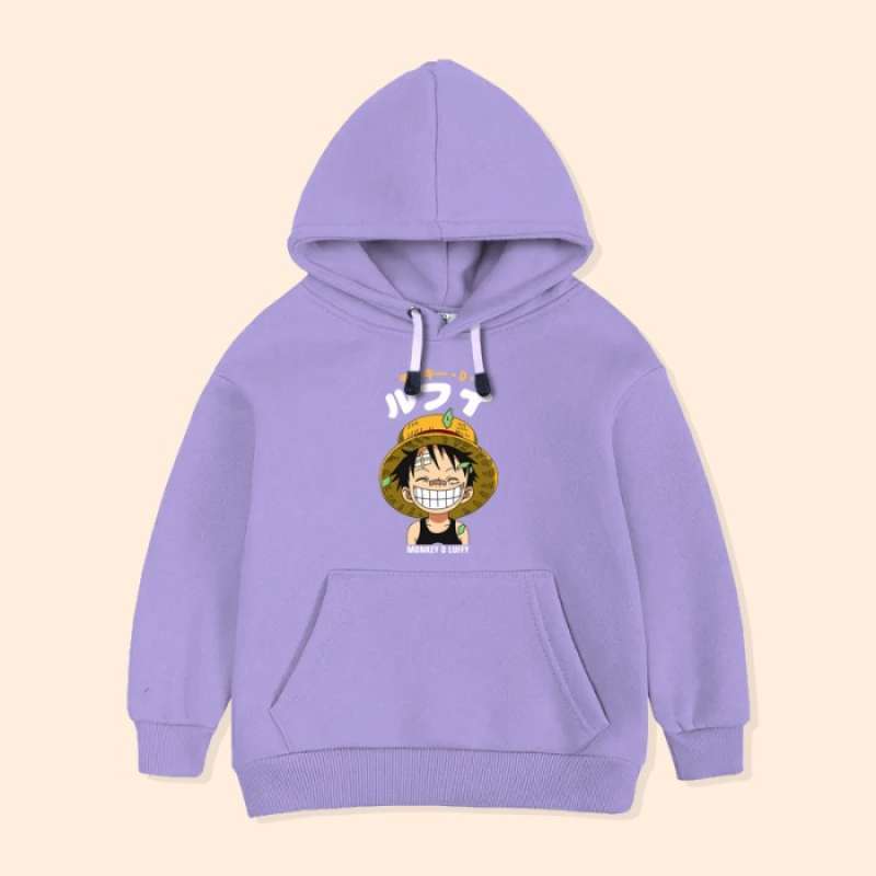 Jual Jaket Hoodie Anak Gambar One Piece Monkey D Luffy Anime Sweater Op ...