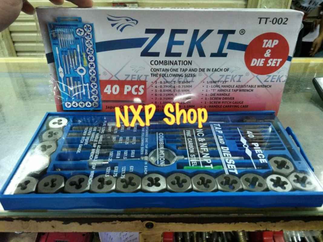 Promo Metric Tap And Die Set 40 Pcs By Zeki Tt-002 Diskon 23% Di Seller ...