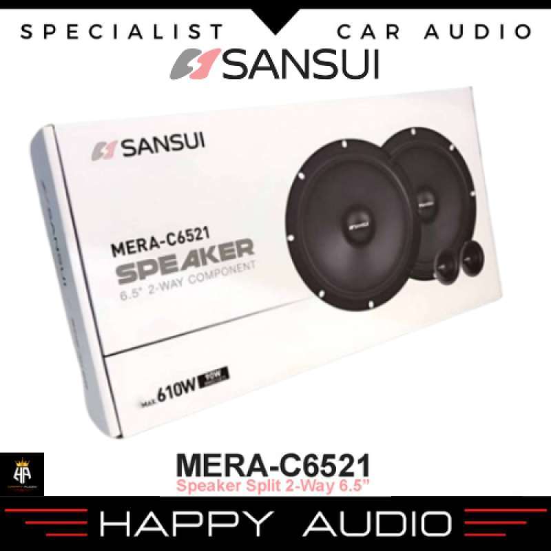 Jual Speaker Split 2-way 6.5 Inch Sansui Mera-c6521 Component System ...