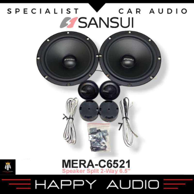 Jual Speaker Split 2-way 6.5 Inch Sansui Mera-c6521 Component System ...