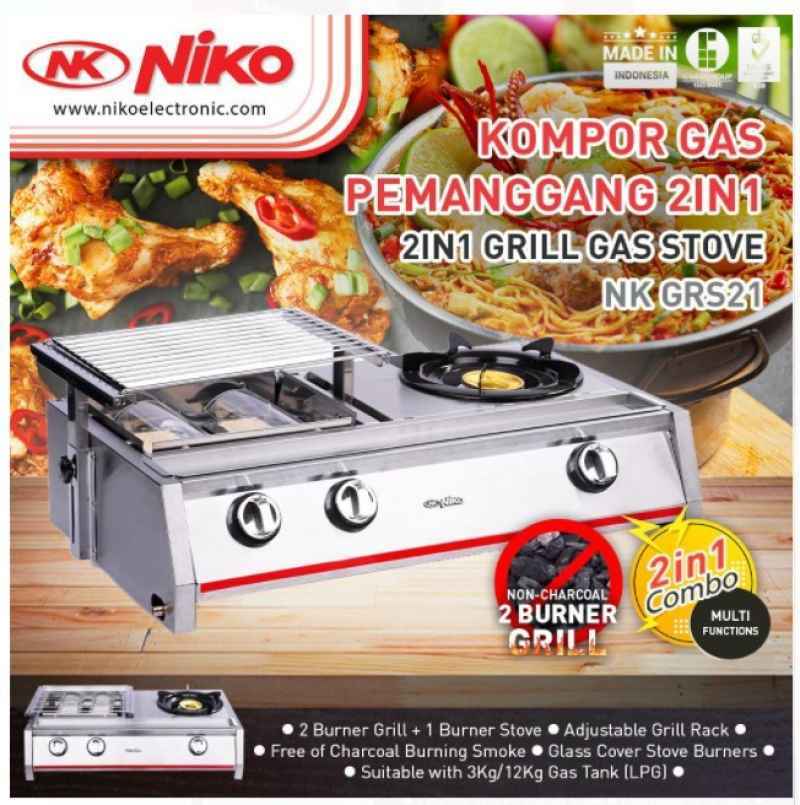 Promo Niko Nk Grs21 Kompor Gas 2in1 Dan Pemanggang Diskon 23% Di Seller Nishimu Store - Bangka ...