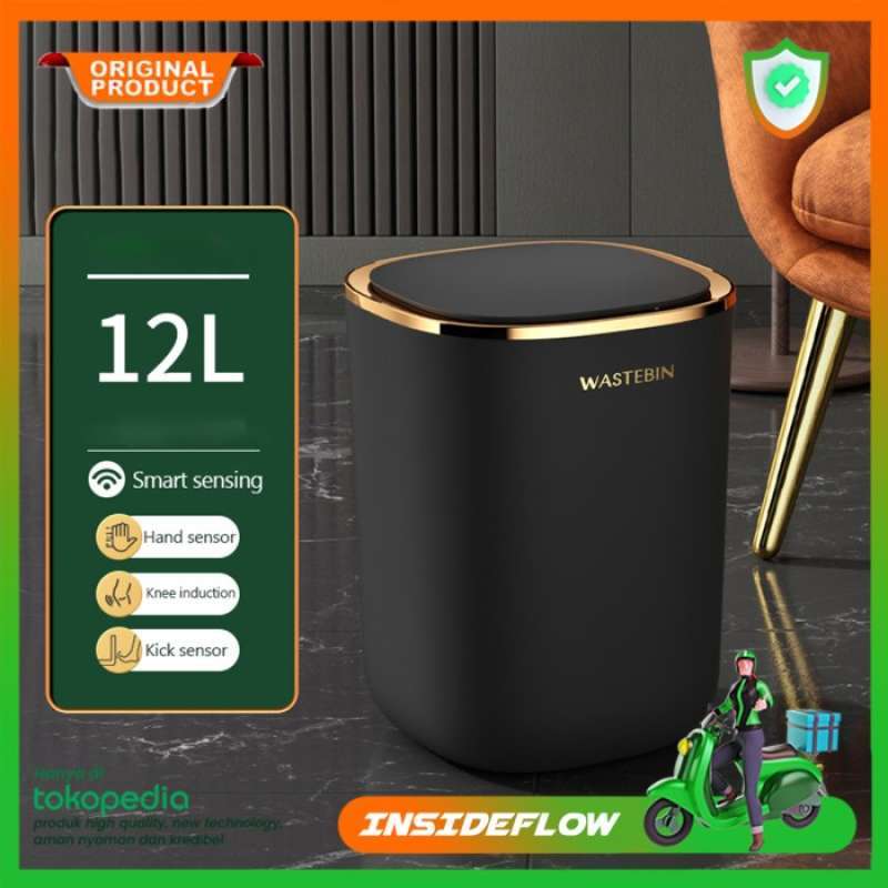 Promo Promo- Tempat Tong Sampah Pintar Besar Smart Trash Bin Sensor ...