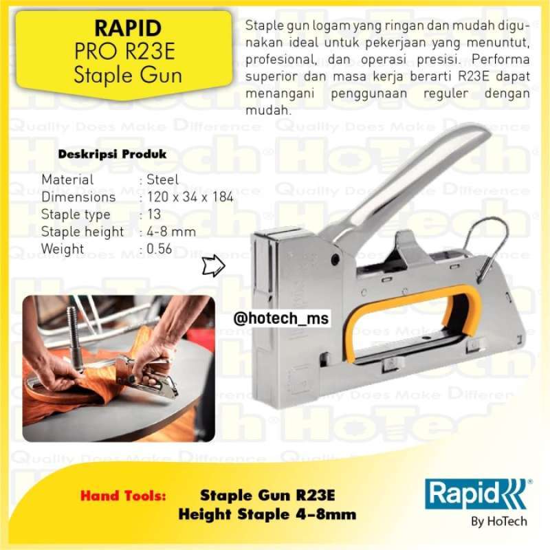 Promo Rapid R23 | Pro Staple Gun R23e Blister | Stapler Diskon 23% Di ...