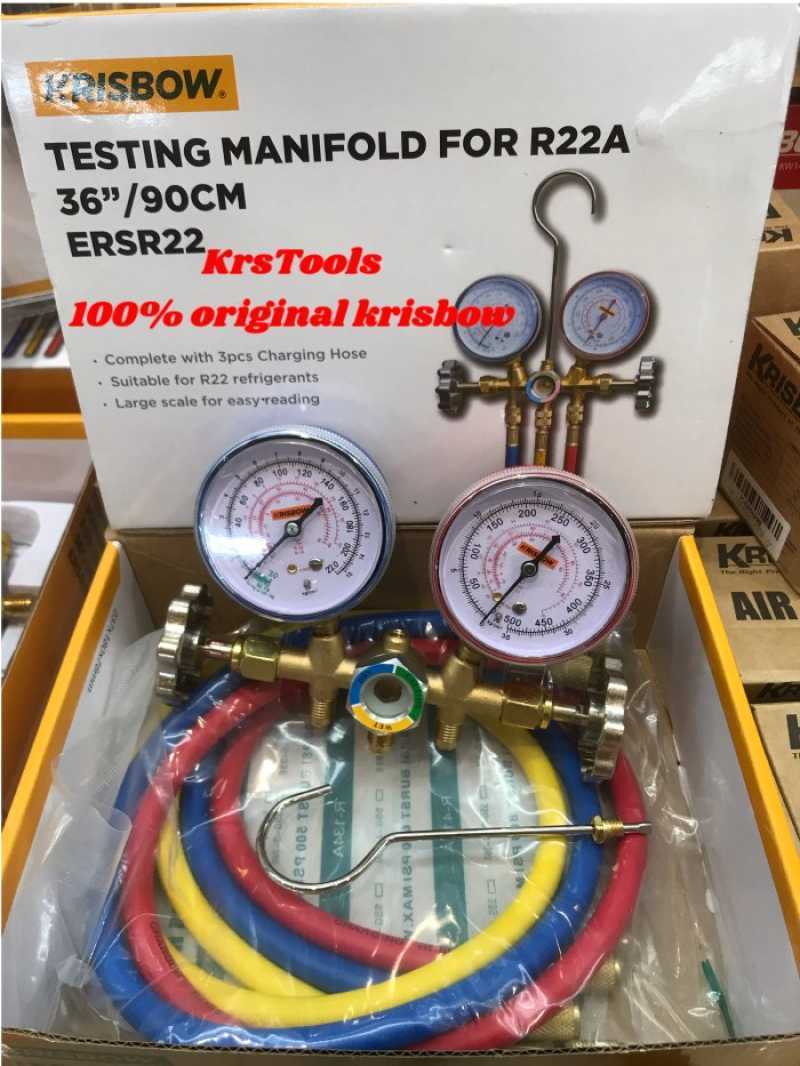 Promo Set Testing Manifold Untuk Tabung Freon R22 90 Cm Diskon 23% Di ...