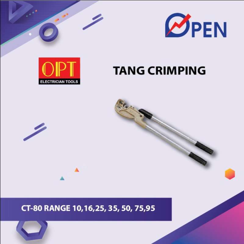 Promo Tang Crimping Ct-80 / Crimping Tools Range 10,16,25, 35, 50, 75 ...