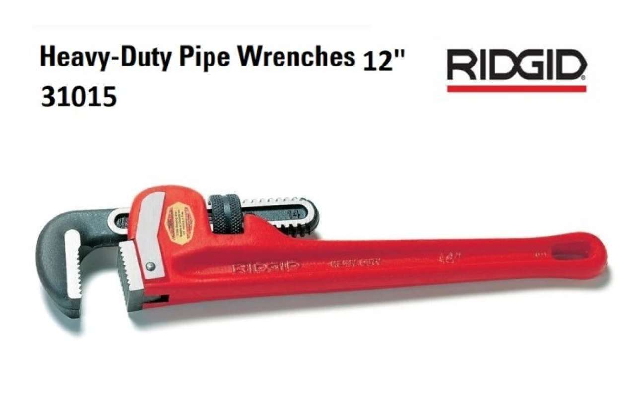 Promo Ridgid Heavy-duty Straight Pipe Wrench 12 Ridgid 31015 - Kunci ...