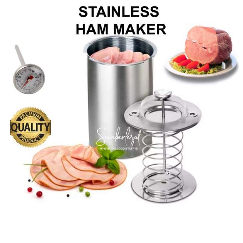 Promo Alat Masak Cetakan Ham Pressure Ham Maker Stainless Dengan Thermometer Diskon 23% Di ...