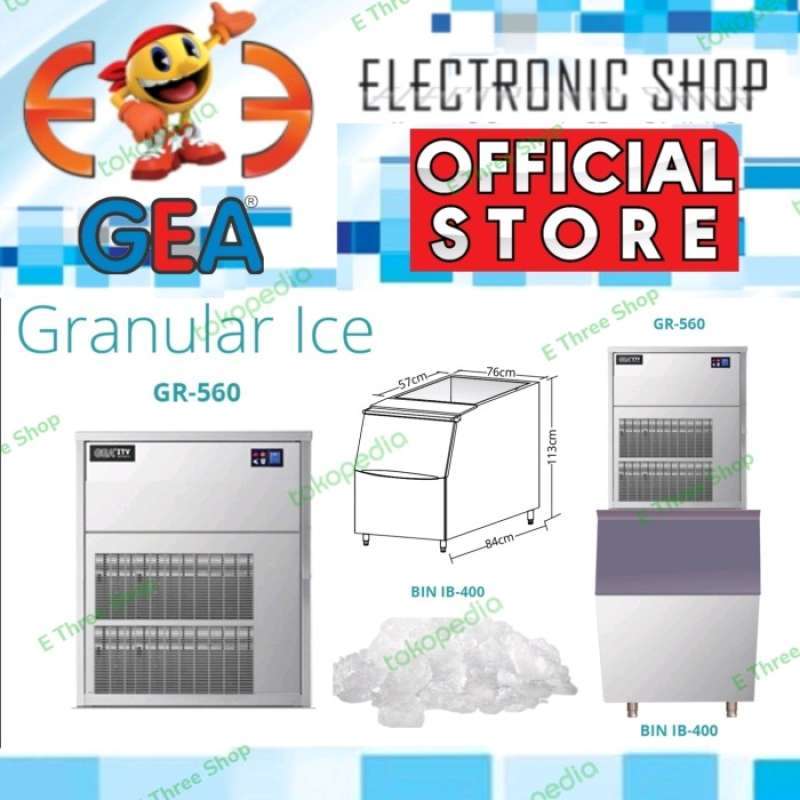 Promo Gea Gr 560 Granular Ice Maker - Mesin Es Granular - Gr560 Diskon 23% Di Seller Nishimu ...