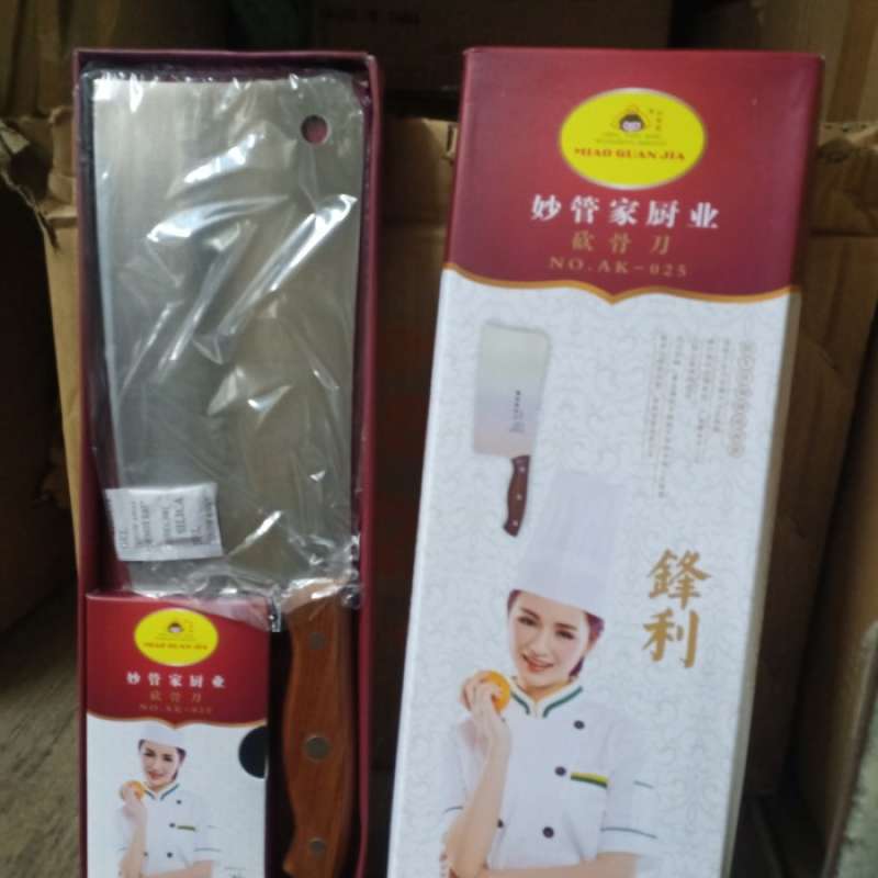 Promo Golok Daging Dan Tulang Stainles Gagang Kayu Tebal Tipe 025 Isi ...