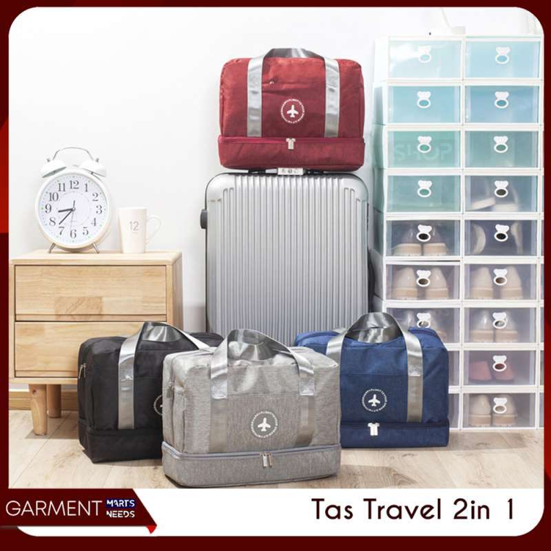 Jual Tas Travel 2in1 Bagasi Kabin Pesawat Koper Hand Bag Lipat ...