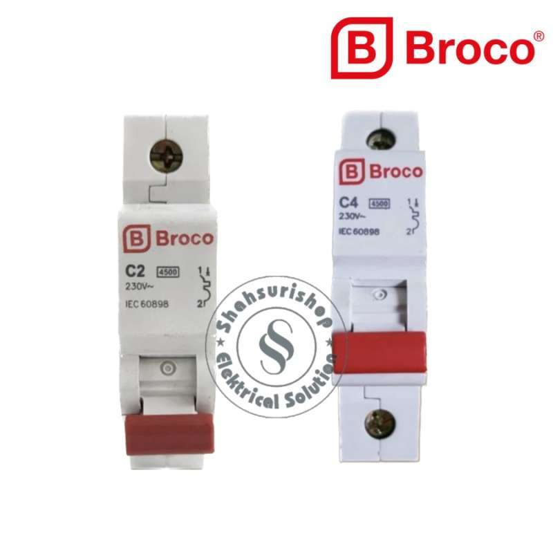 Jual Broco Mcb (miniature Circuit Breaker) 2 A , 4 A Di Seller Shahsuri ...